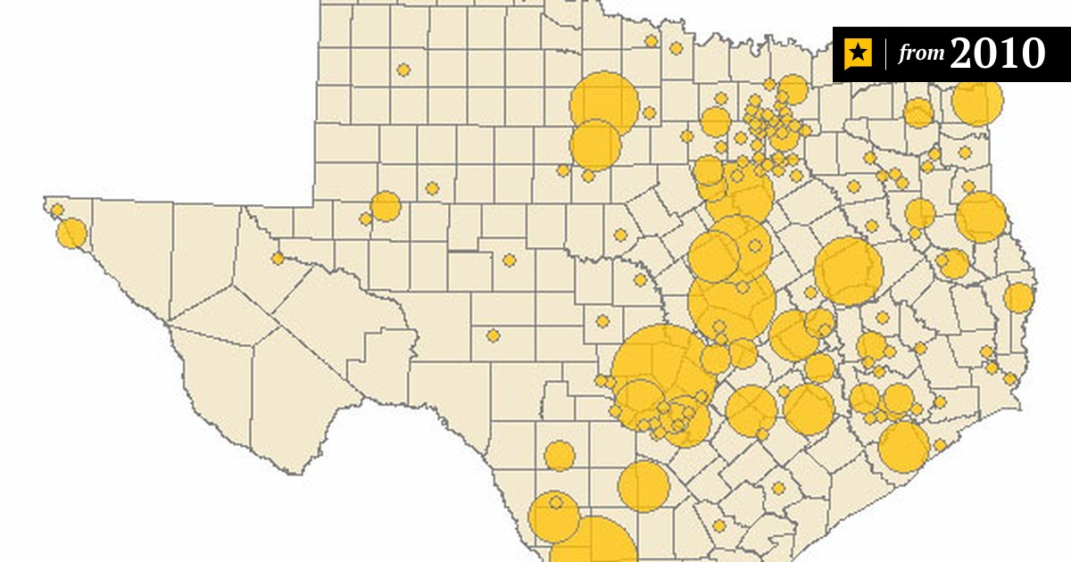 On the Records: Per-Capita Money Maps | The Texas Tribune