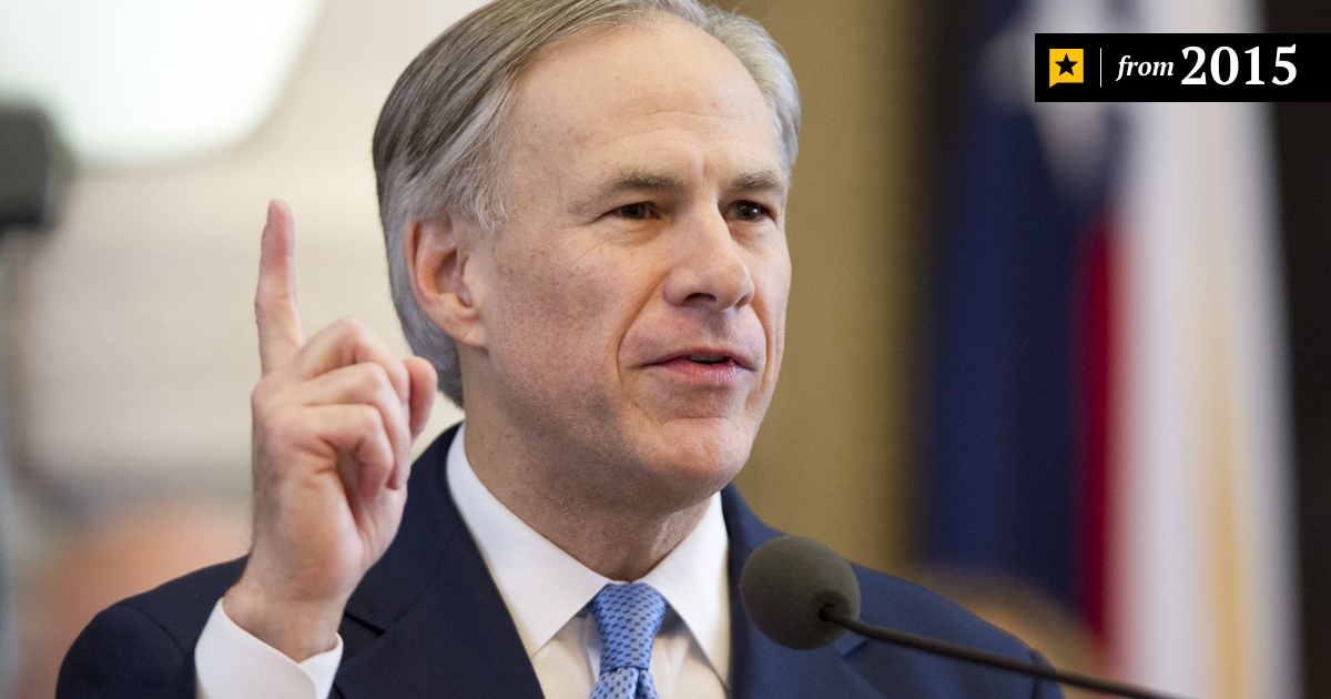 Abbott's Tune Has Changed on Gun Laws | The Texas Tribune