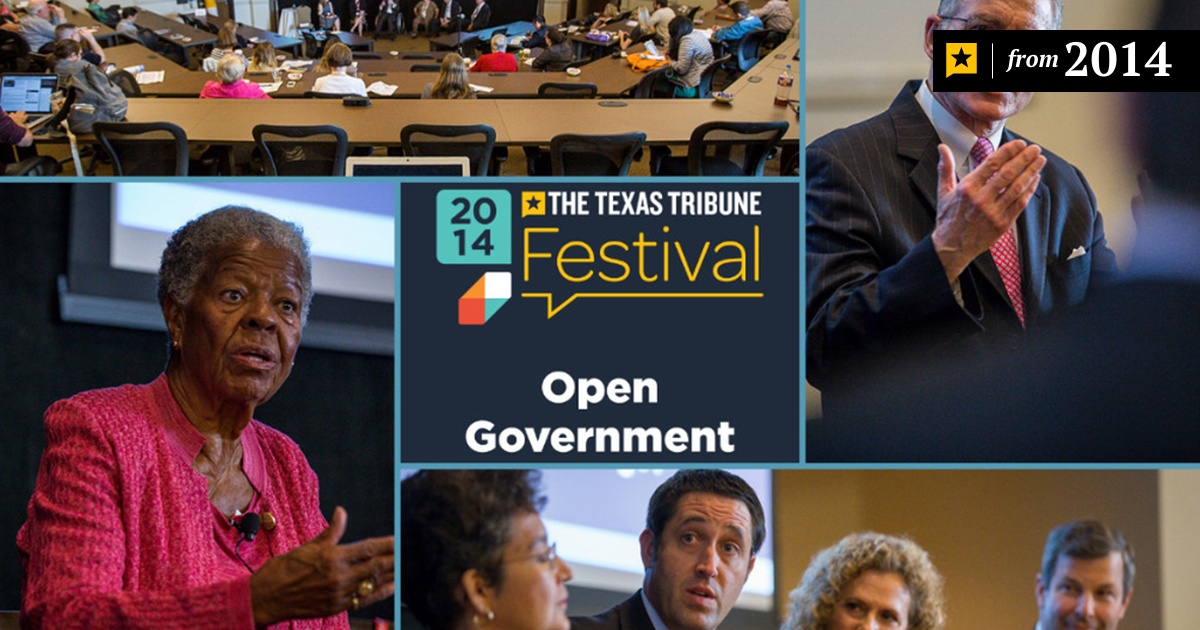2014 TribuneFest: Audio From the Open Government Track | The Texas Tribune