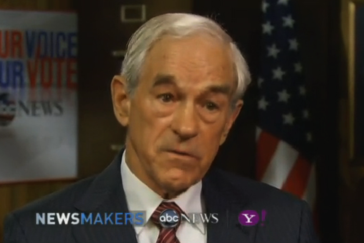 Video: Ron Paul Says Wealthy "Ripped Us Off" | The Texas Tribune
