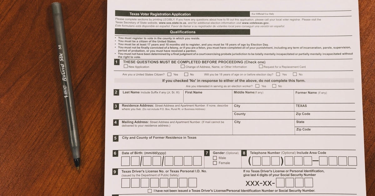 How to register to vote in Texas before the Oct. 7 deadline | The Texas ...