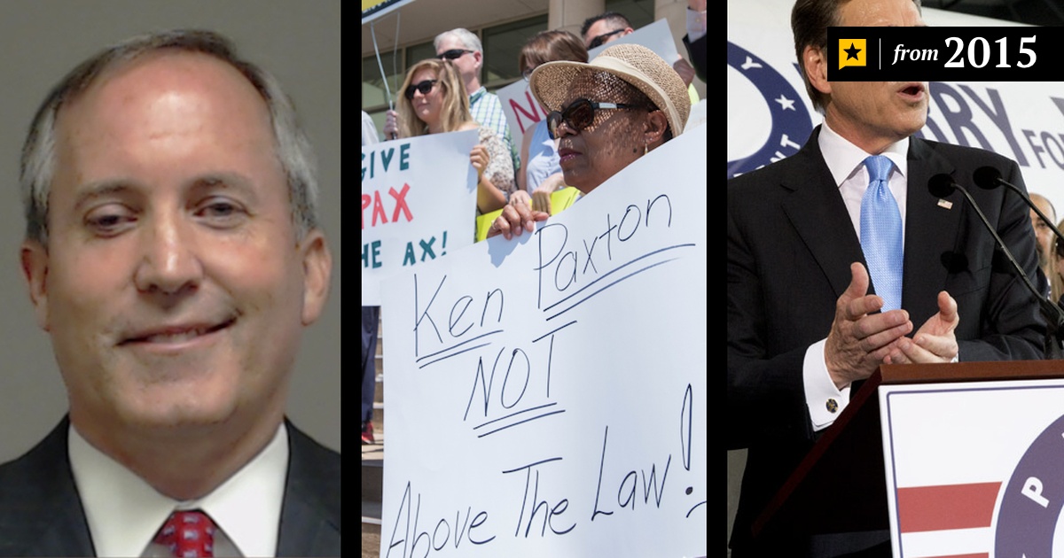 Roundup: Paxton Indicted, Perry and Cruz Debate | The Texas Tribune