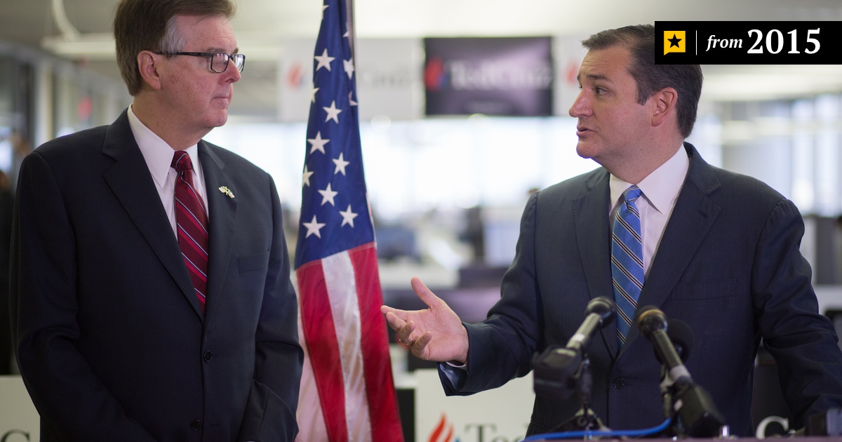 Striving for GOP Unity, Cruz Unveils Patrick Endorsement | The Texas ...