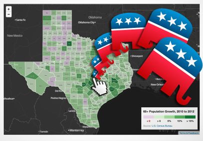 Census Interactive: Republican Counties Age | The Texas Tribune
