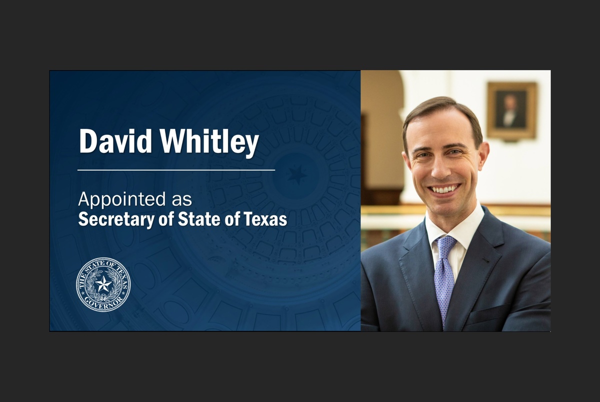 Gov. Greg Abbott selects David Whitley as new secretary of state | The ...