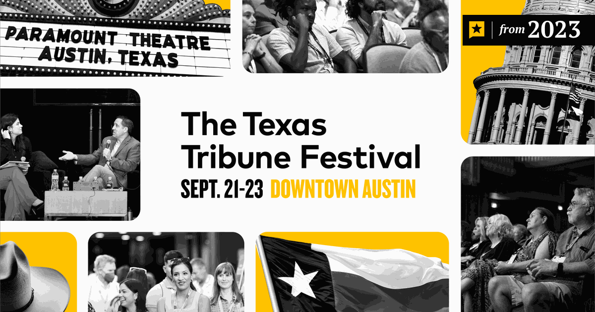 Tickets on sale now for the 2023 Texas Tribune Festival | The Texas Tribune