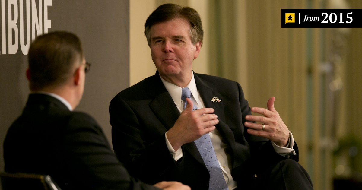 Video: Patrick on the Senate's "New Day" | The Texas Tribune