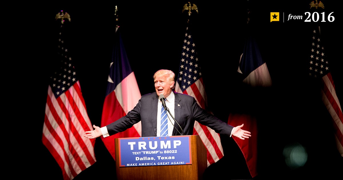 Trump Rallies in Dallas on 1-Year Campaign Anniversary | The Texas Tribune