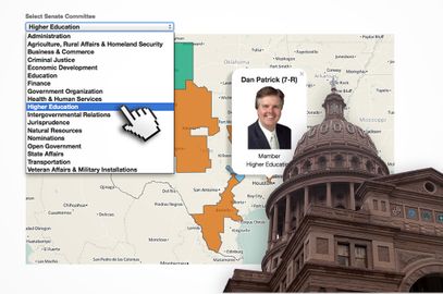 Interactive Map: Senate Committees by Member Districts | The Texas Tribune
