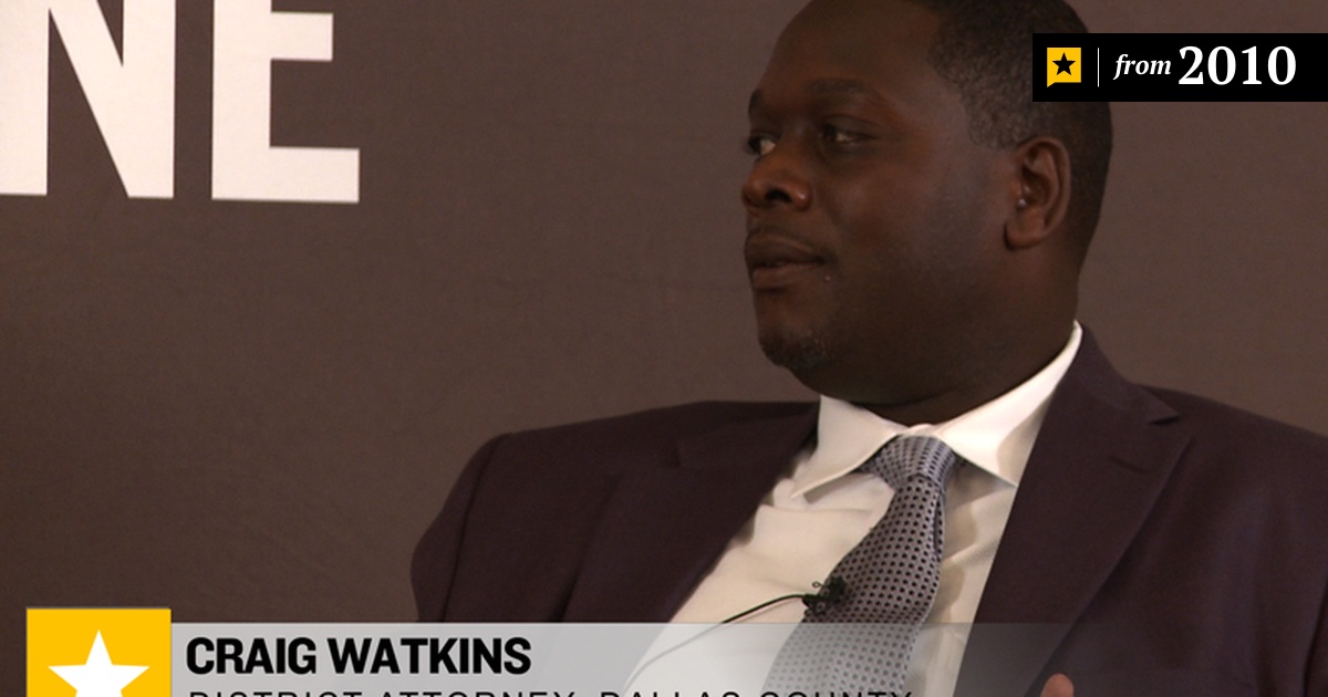VIDEO: Dallas DA Craig Watkins at Texas Tribune's TribLive | The Texas ...