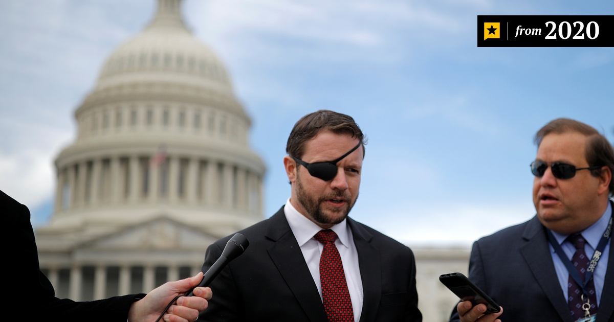 Dan Crenshaw speaks Wednesday at the RNC. Here's what you need to know ...