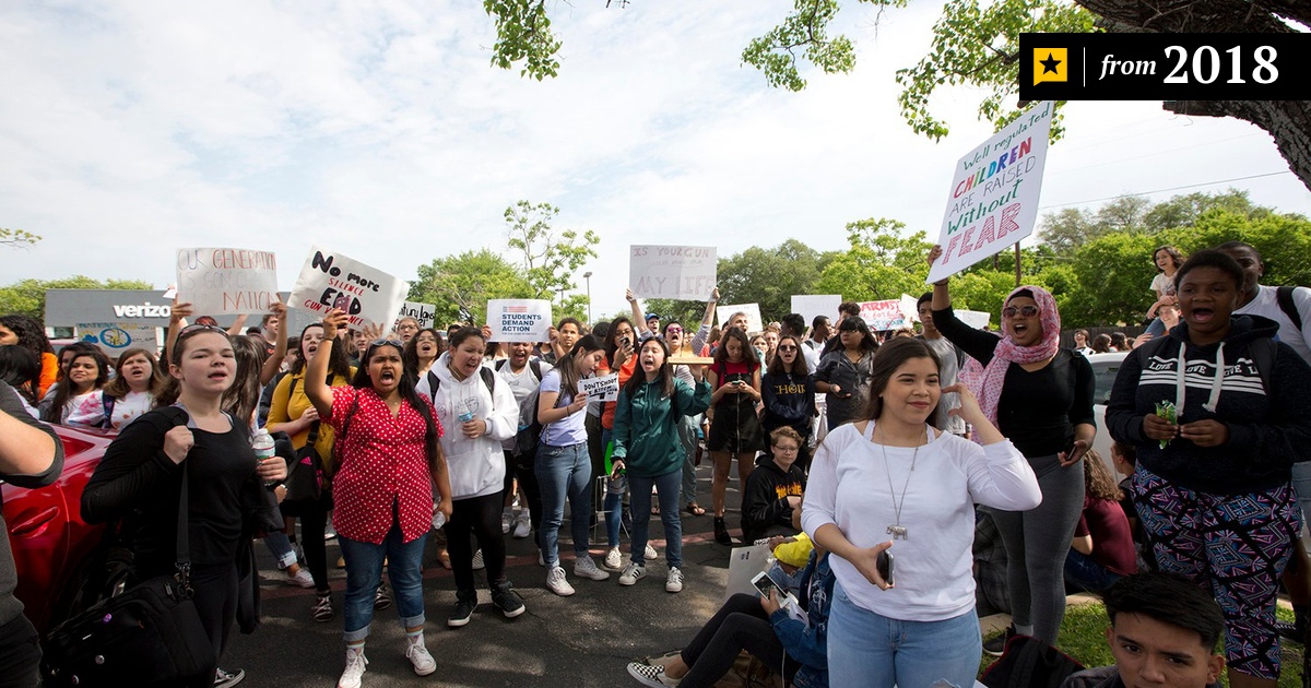 Texas students walk out of classes, continuing momentum of gun violence ...