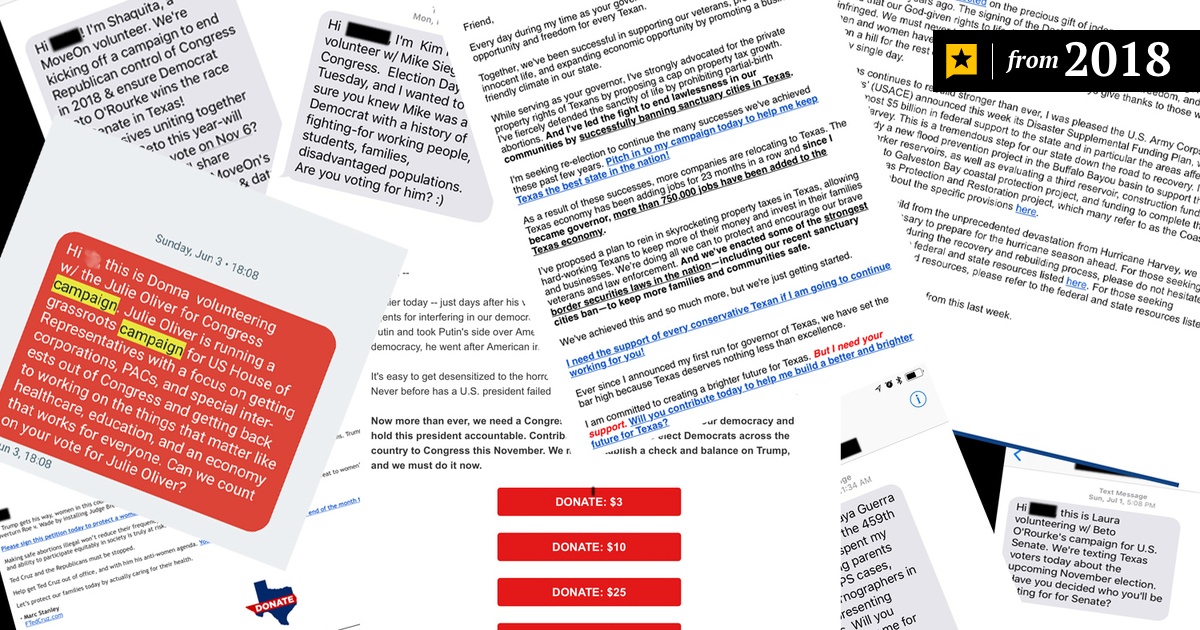 Political texts and emails: Can you stop them? | The Texas Tribune