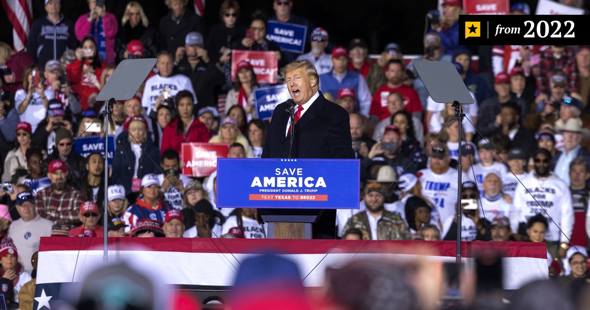 Donald Trump rallies Republican voters in Texas ahead of 2022 midterms ...