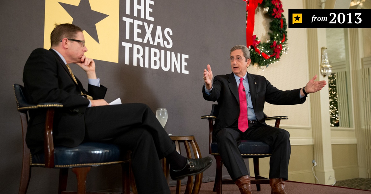 TribLive: A Conversation With Jerry Patterson | The Texas Tribune