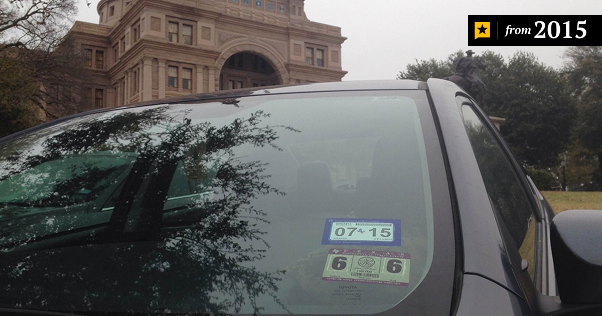 Car Sticker Rules Starting Sunday Could Confuse Drivers | The Texas Tribune