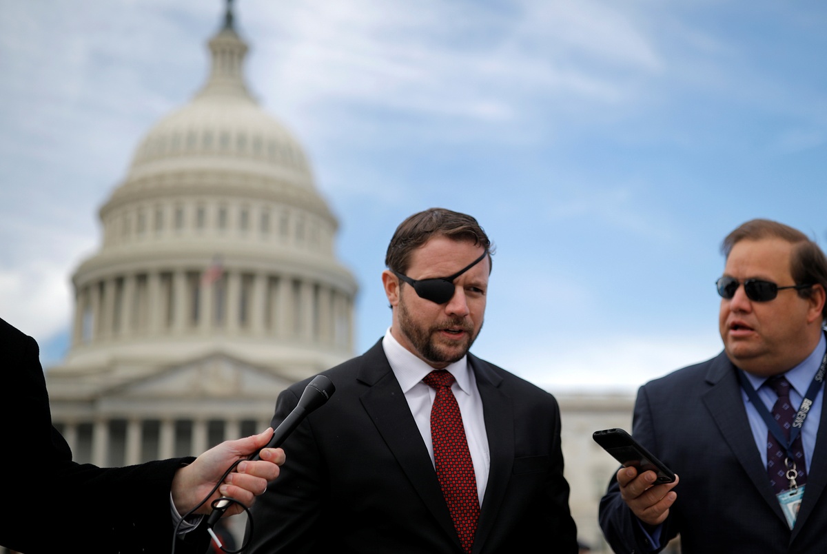 Dan Crenshaw speaks Wednesday at the RNC. Here's what you need to know ...