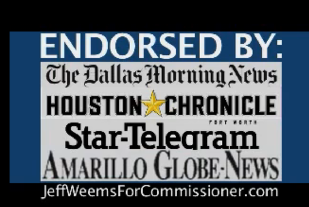 Jeff Weems Releases First Campaign Ad | The Texas Tribune