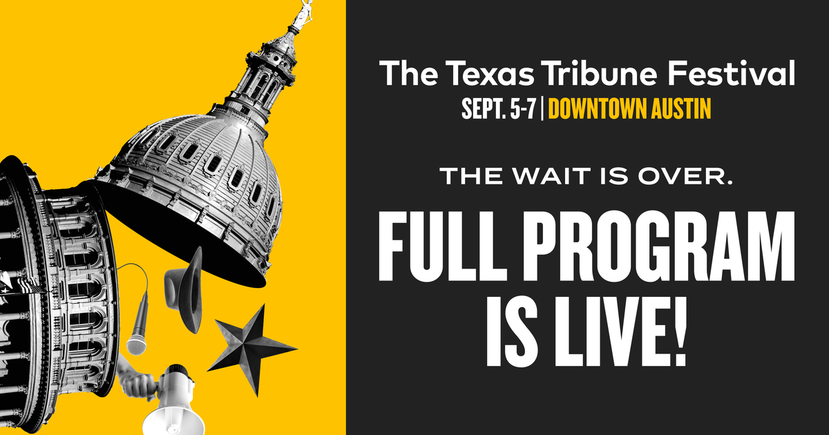 The full 2024 Texas Tribune Festival lineup is here | The Texas Tribune