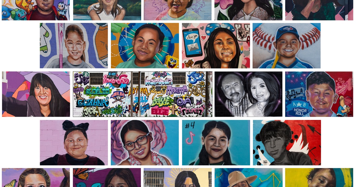 Uvalde shooting’s 21 victims honored with artists’ murals | The Texas ...