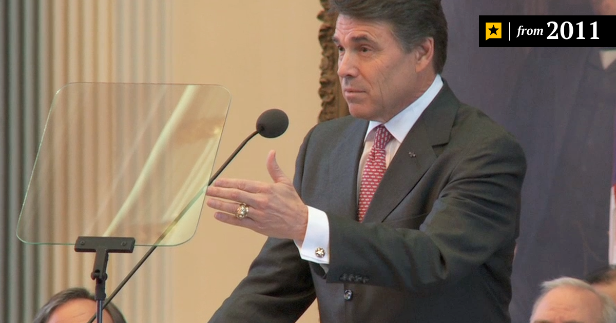 Texas Gov. Rick Perry: Don't Drain Rainy Day Fund | The Texas Tribune